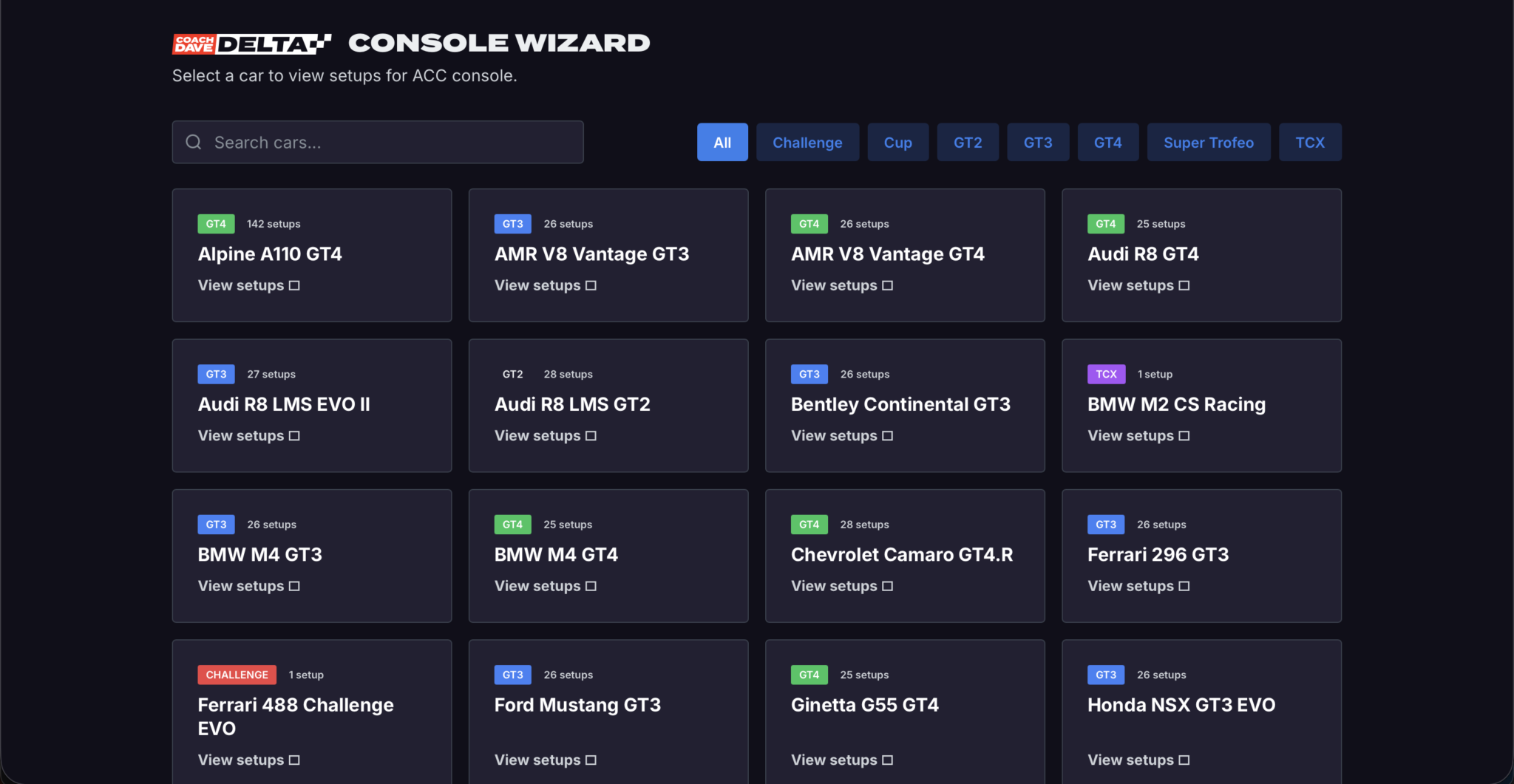 New Look Console Wizard For ACC Setups - Coach Dave Academy